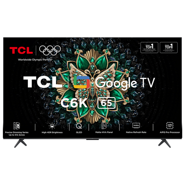 Buy TCL C6K 165.1 cm (65 inch) QD-Mini LED 4K Ultra HD Smart Google TV with Google Voice ...